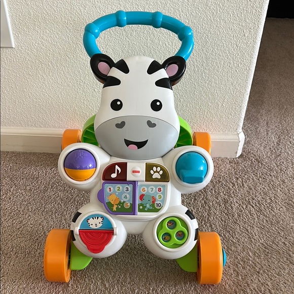 Fisher-Price | Toys | Fisherprice Blue And Orange Learning Zebra Walker ...